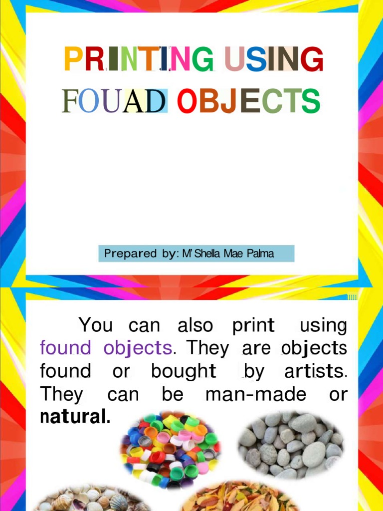 Printing Using Found Objects | PDF | Art