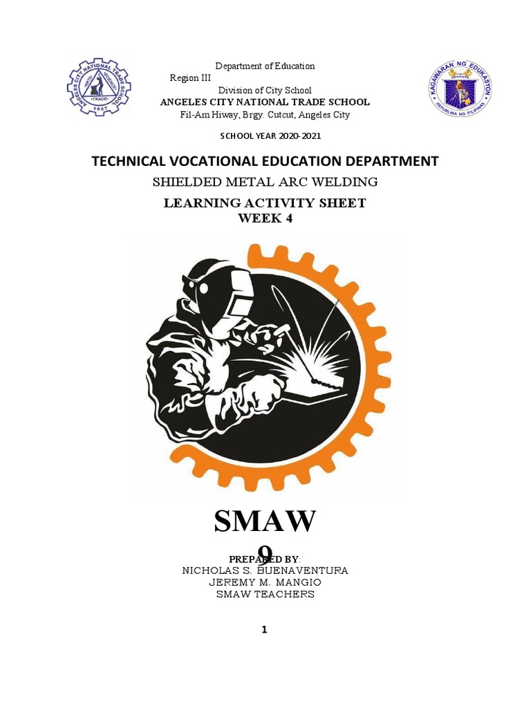 Las Week 4 Smaw Grade 9 | PDF | Construction | Welding