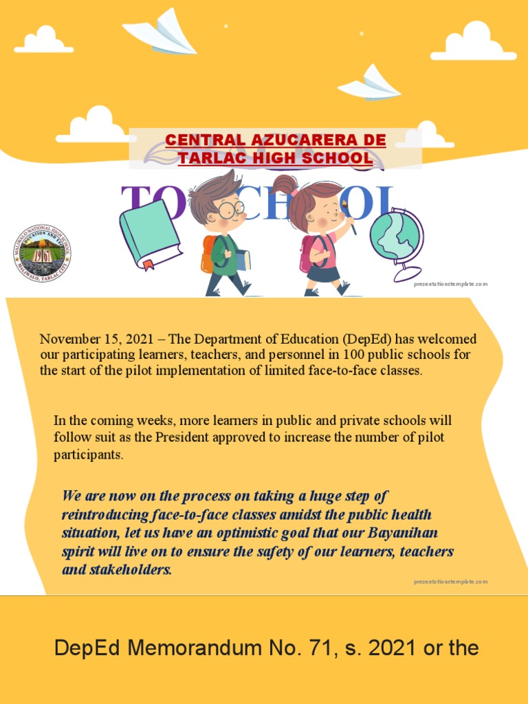 Back To School Presentation | PDF | Learning | Teachers