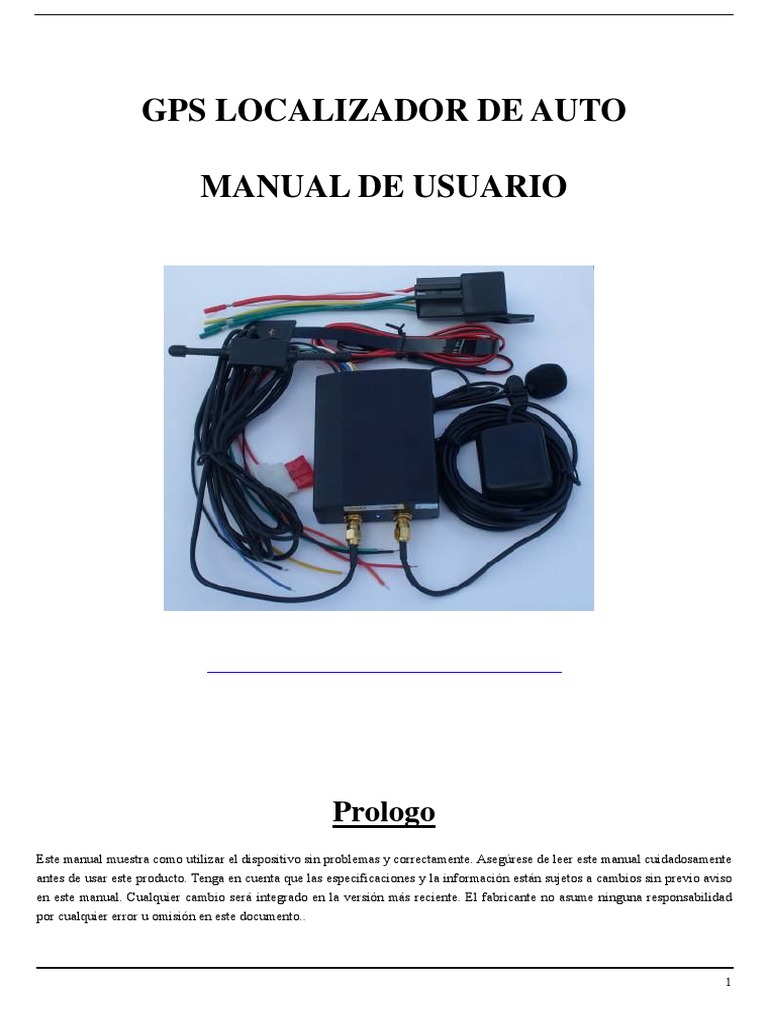 Manual Gps Tracker 103 | PDF | paquete general de Radio sevicio | Gsm