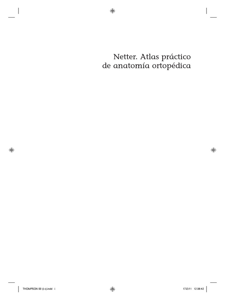 Netter. Atlas Práctico de Anatomía Ortopédica | PDF | Era de ...
