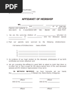 Affidavit of Transfer of Ownership (Electric Meter) | PDF