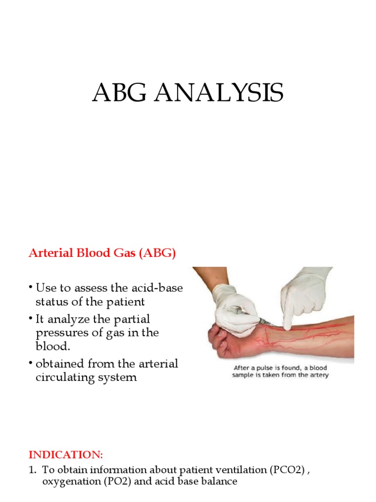 Abg Analysis | PDF | Physiology | Medicine