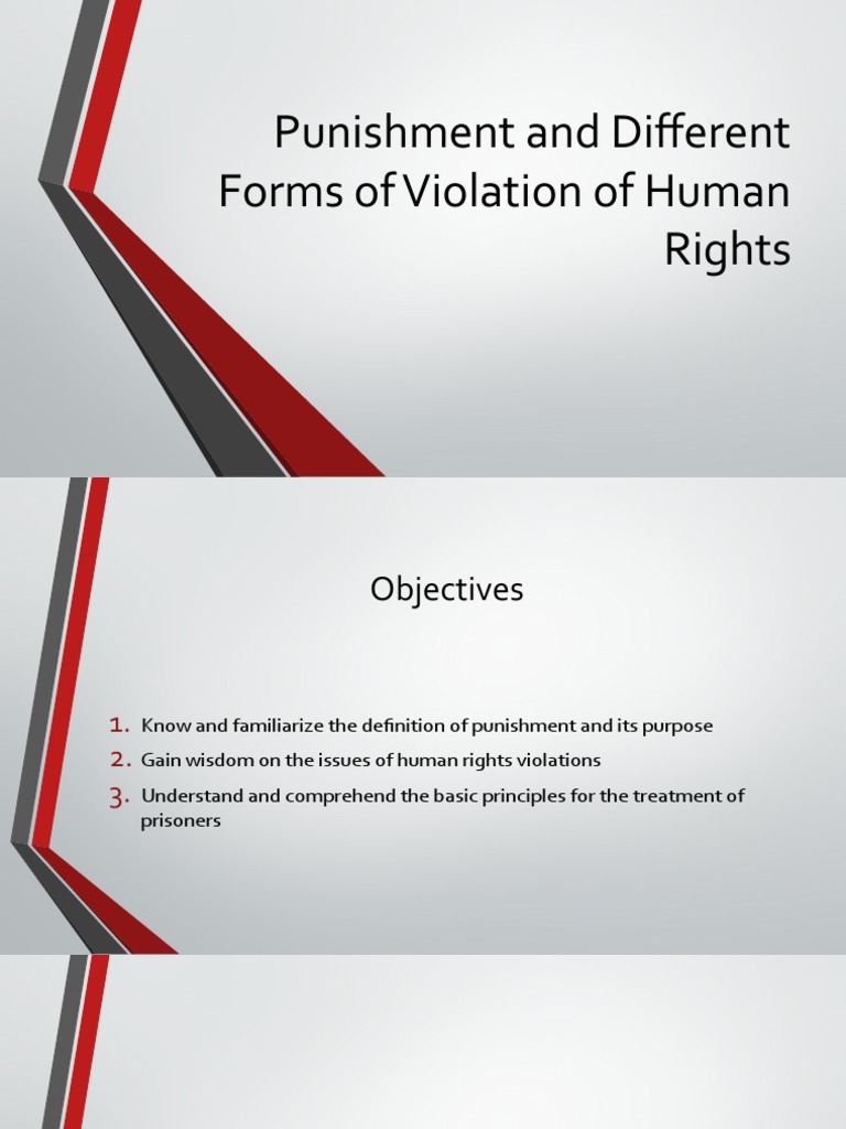 Human Rights Violations and Punishment | PDF | Punishments | Human Rights