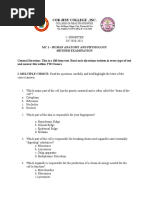 Anatomy and Physiology Chapter 1 Practice Test | PDF | Anatomical Terms ...