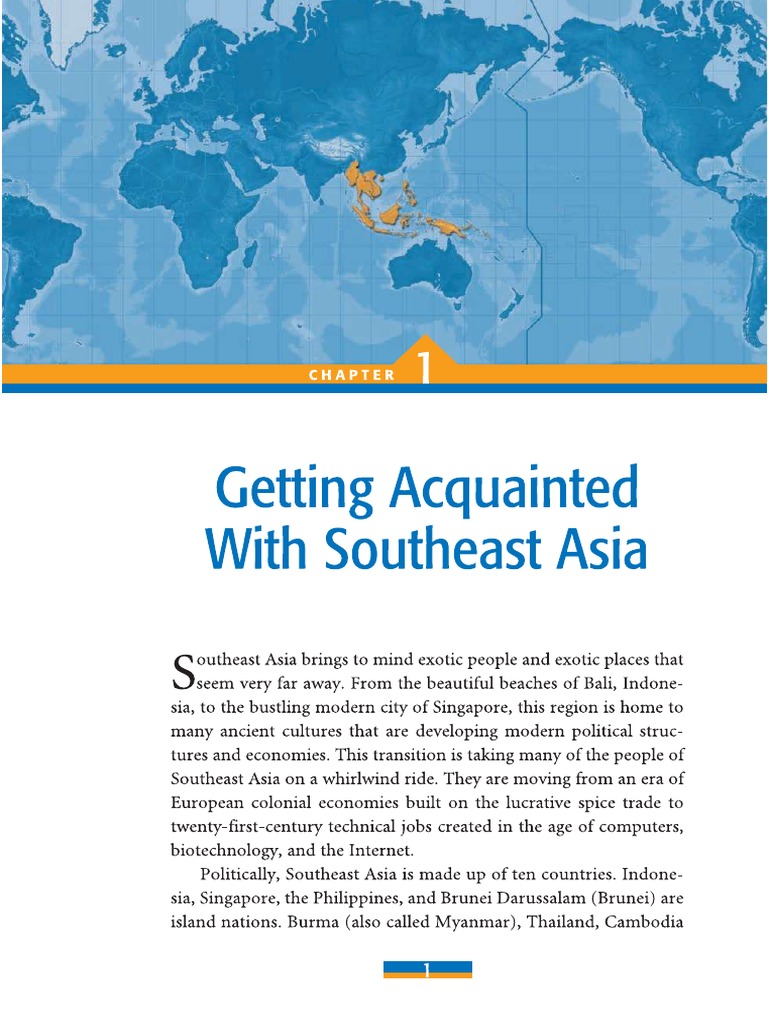 Chapter 1 Southeast Asia Intro | PDF
