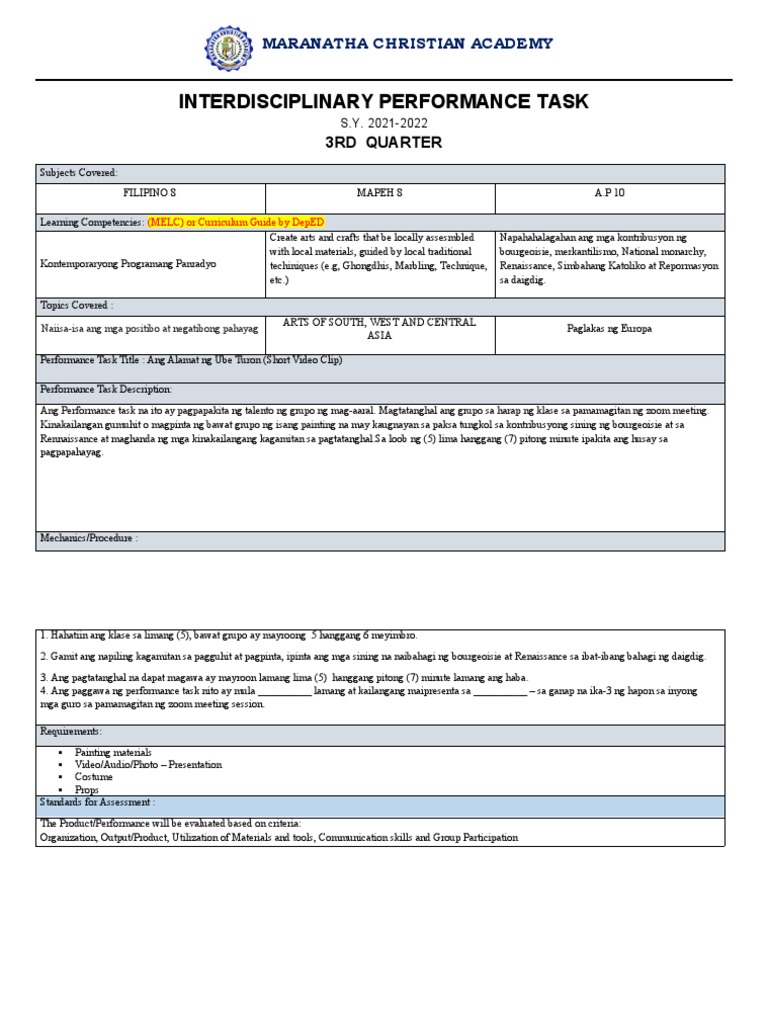 IDPT 8 3RD Quarter | PDF