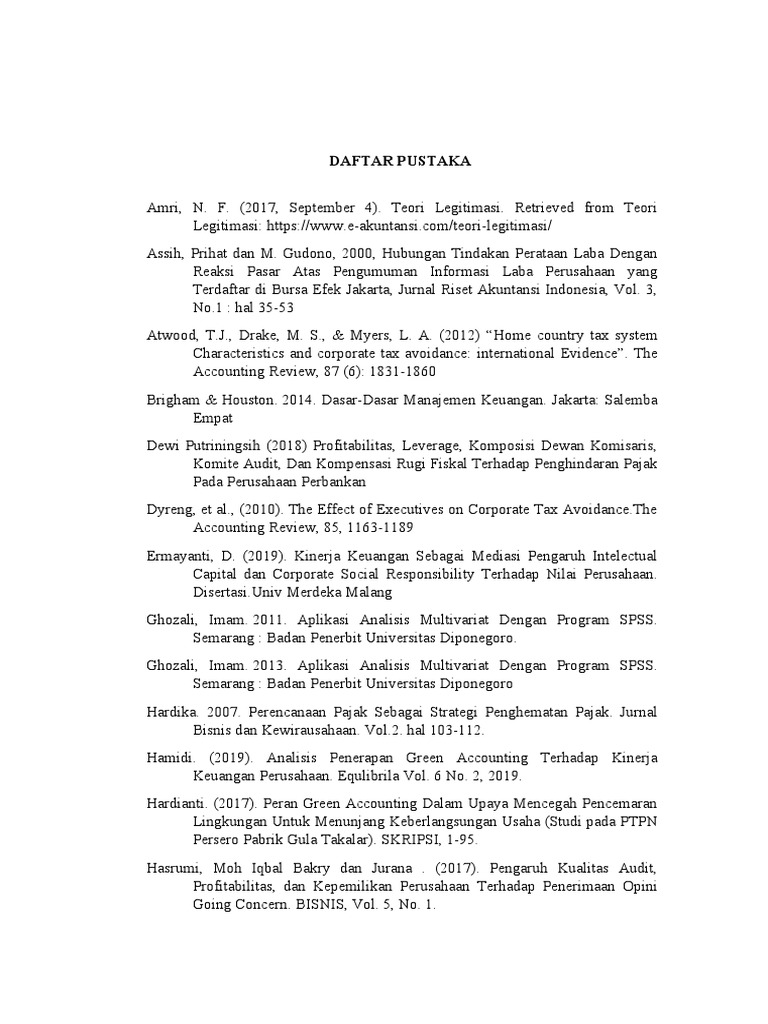 Daftar Pustaka | PDF