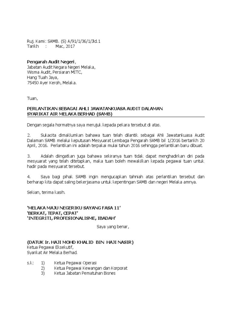 Surat Perlantikan | PDF