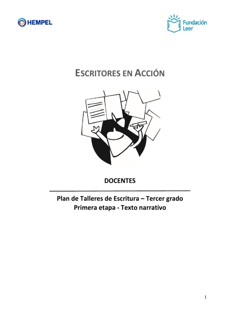 Plan de Talleres de Escritura Narrativa | PDF | Puntuación | Escritores