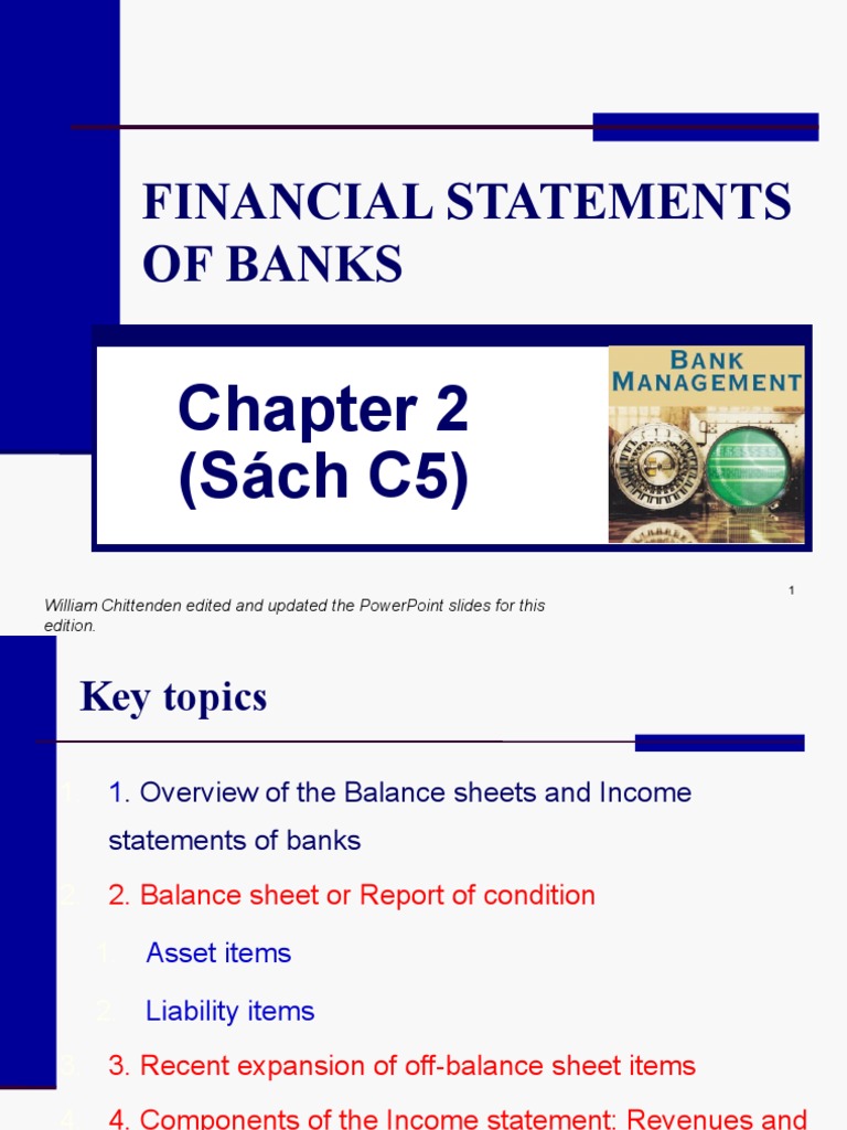 CHAP - 02 - Financial Statements of Bank | PDF | Banks | Deposit Account
