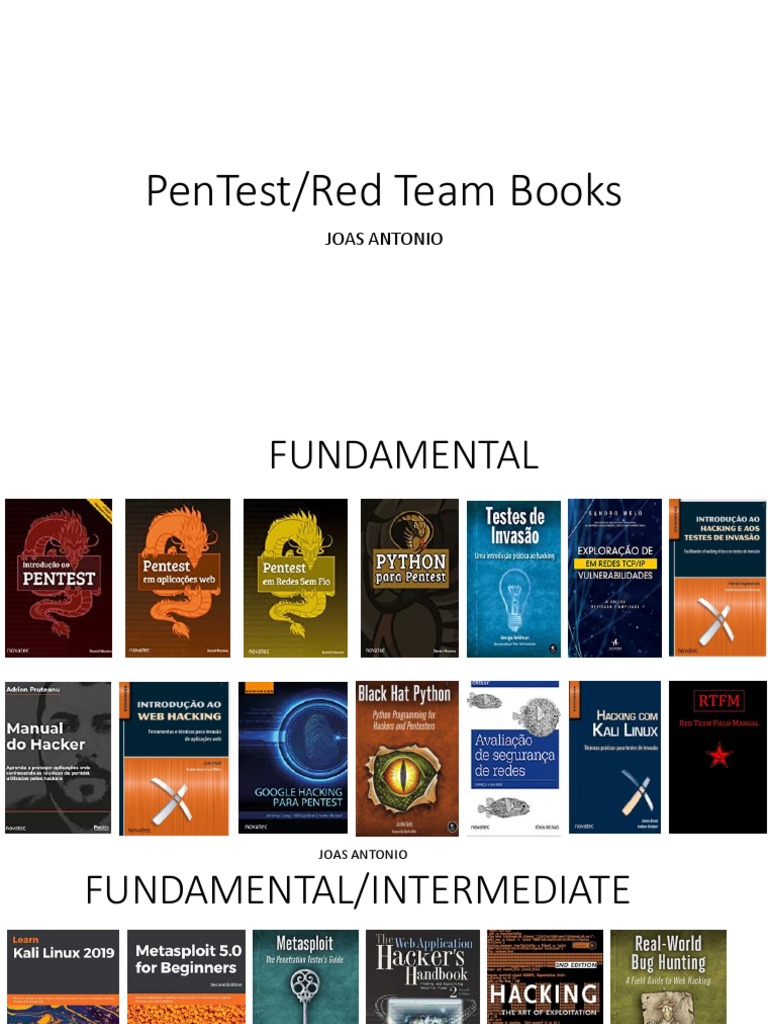 PenTest and Red Team Books | PDF | Self-Improvement