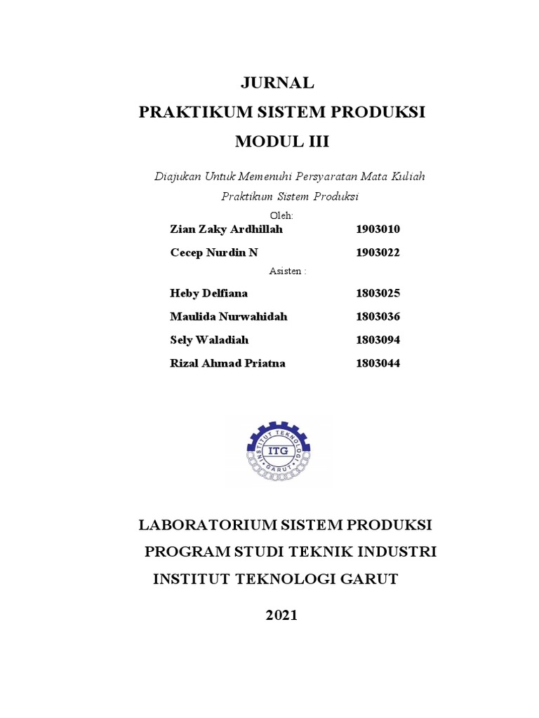 JURNAL Line Balancing | PDF