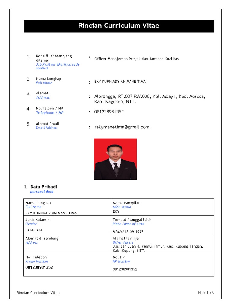 Form CV - 2021 | PDF