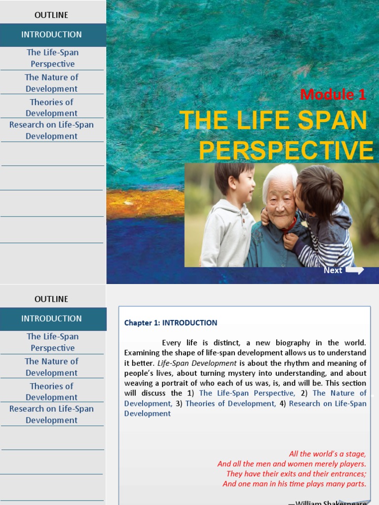 Module 1-The Life Span Perspective | PDF | Developmental Psychology ...