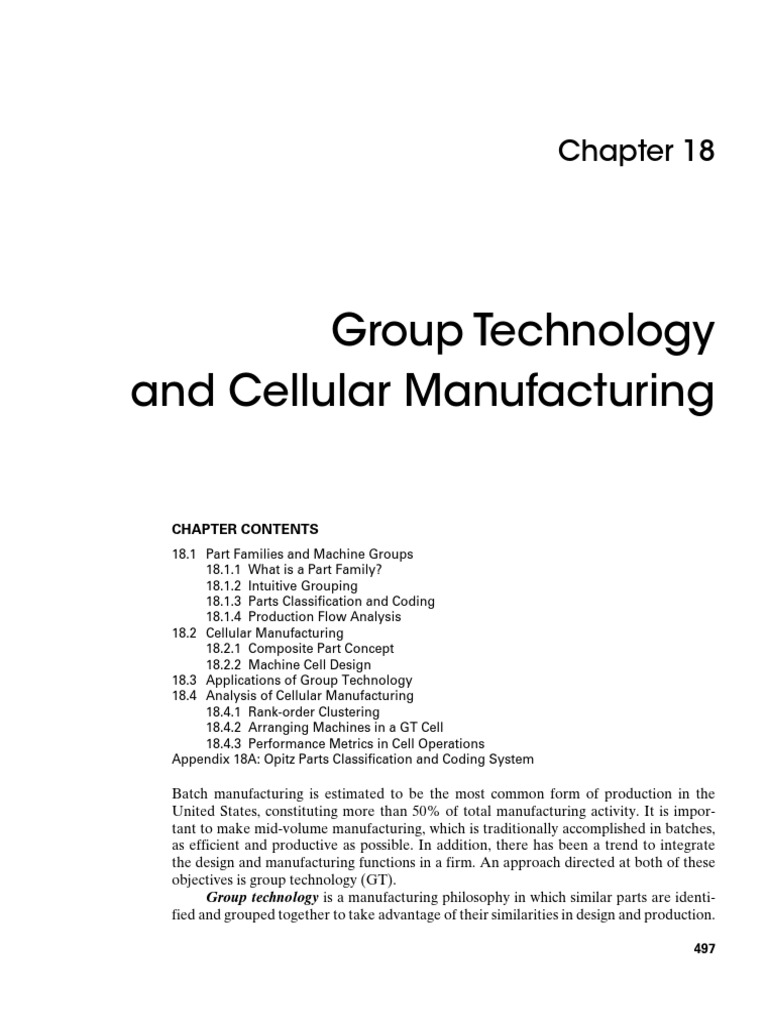 Group Technology and Part Families | PDF | Machining | Machines