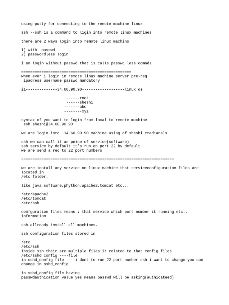 SSH | Download Free PDF | Secure Shell | Computer File