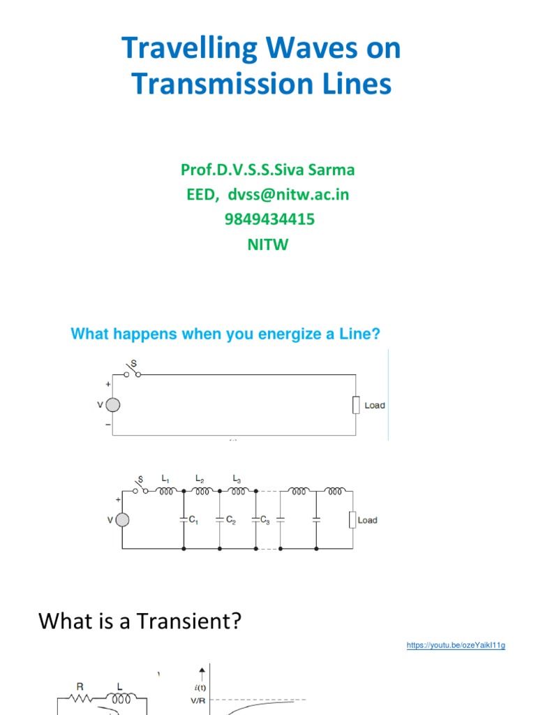 Travelling Waves On Transmission Lines | PDF