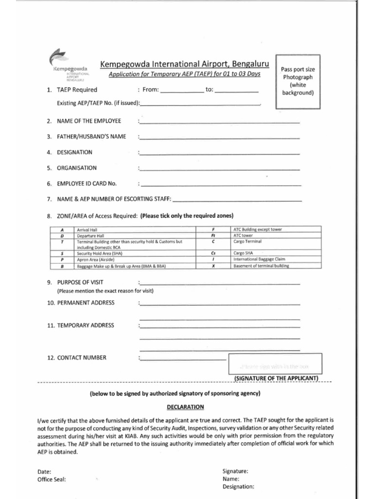 New - AEP Form | PDF