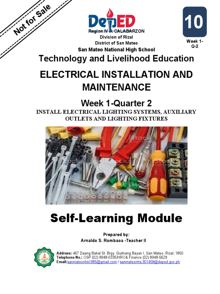 Smnhs Tle Eim 10 2nd QT | PDF | Electrical Wiring | Wire