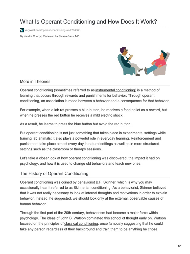 An Overview of Operant Conditioning: How Reinforcement and Punishment ...