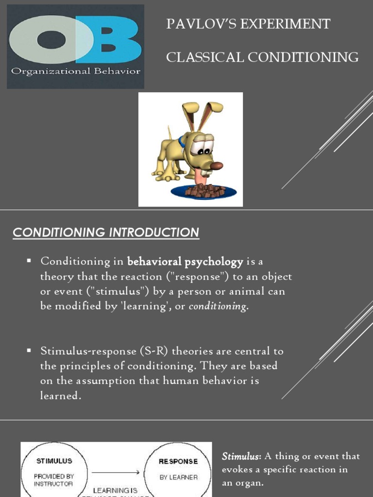 Pavlov's Classical Conditioning | Download Free PDF | Classical Conditioning | Learning