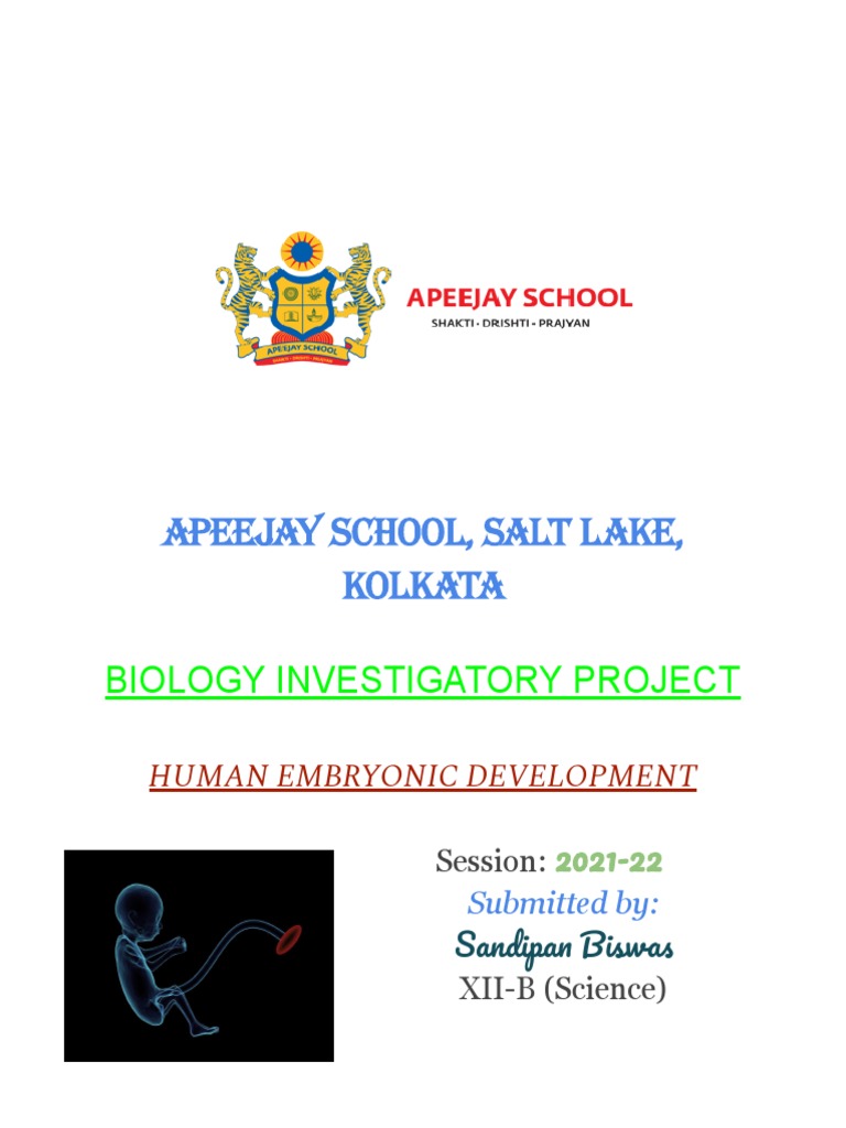 Biology Investigatory Project | PDF | Prenatal Development ...