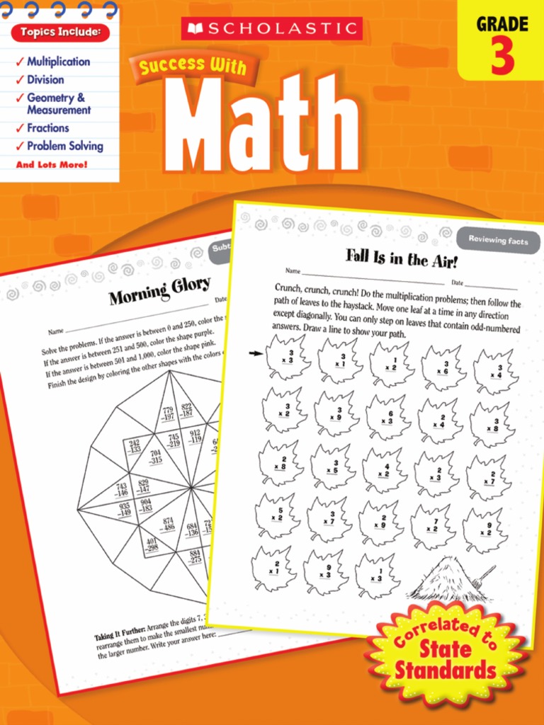 Scholastic Math Grde 3 | PDF | Meal | Multiplication