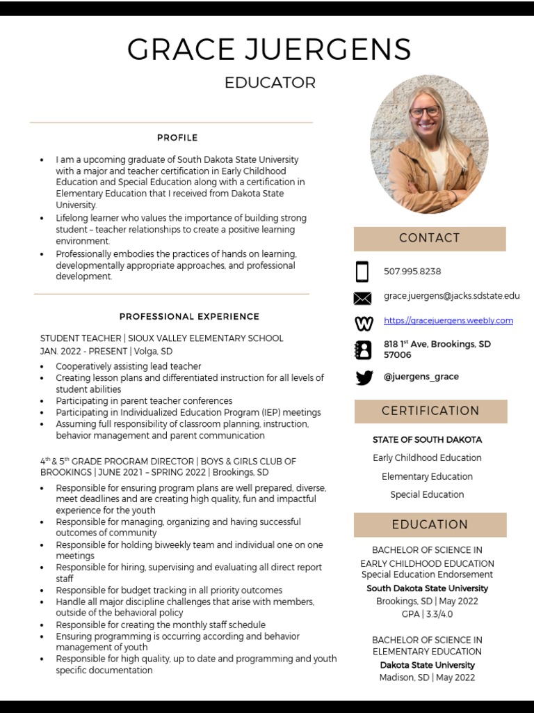 Resume 2 | PDF | Individualized Education Program | Teachers