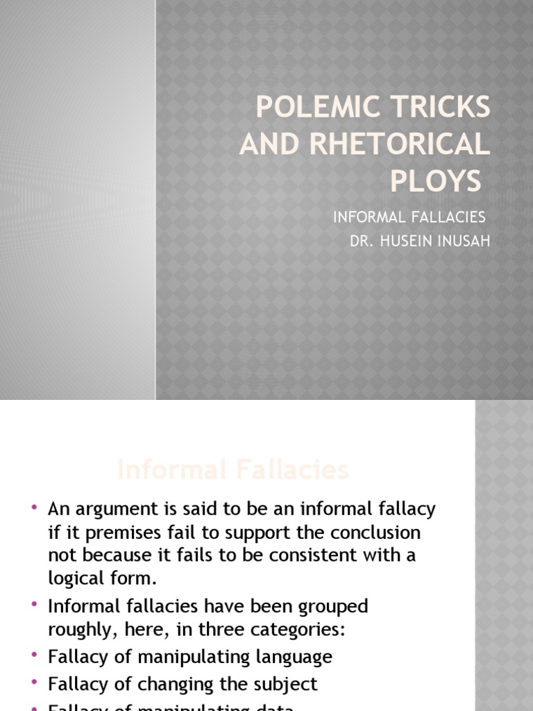 Informal Fallacies Explained | PDF | Fallacy | Argument