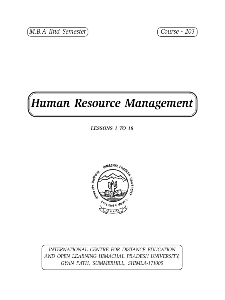 HRM Material | PDF | Human Resource Management | Human Resources