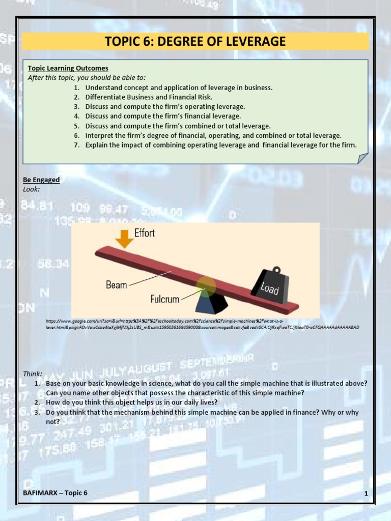 Understanding Leverage: Operating, Financial, and Total Leverage and their Applications in ...