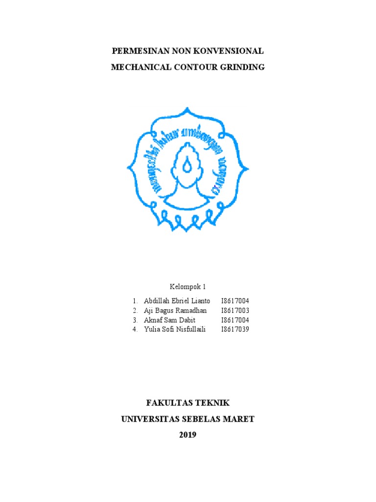 Mechanical Contour Grinding Revisi 1 | PDF | Teknologi & Rekayasa