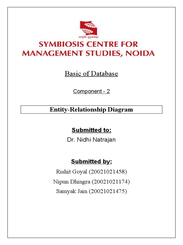Basic of Database: Entity-Relationship Diagram | PDF | Computers