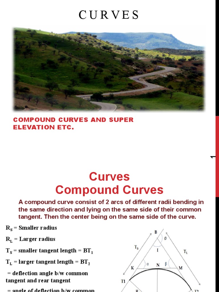 Curves: Compound Curves and Super Elevation Etc | PDF | Geometry ...