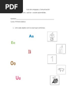Guía de la Consonante G para Niños | PDF | Vocal | Escritura