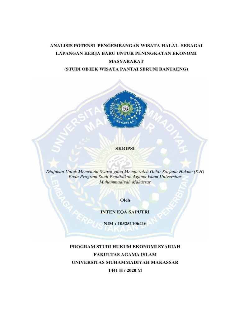 Pengembangan Wisata Halal, Full | PDF