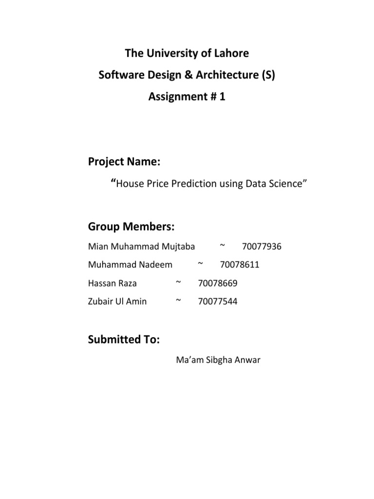 House Price Prediction Using Data Science | PDF | Real Estate Appraisal ...