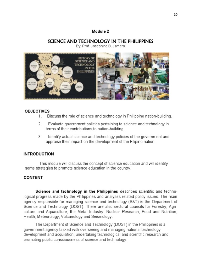 Module 2 Science and Technology in The Philippines | PDF | Science