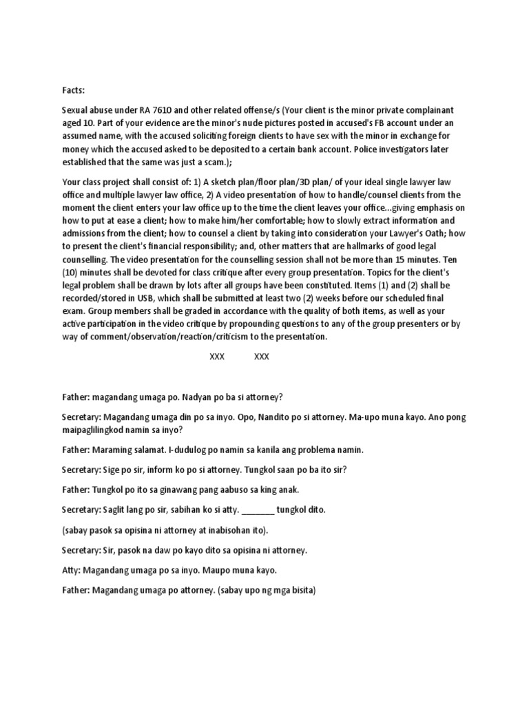 Legal Counseling Script | Download Free PDF | Common Law | Political ...