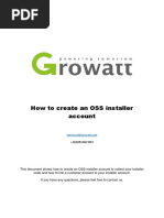 Growatt Installer Account Guide | PDF | Login | Password