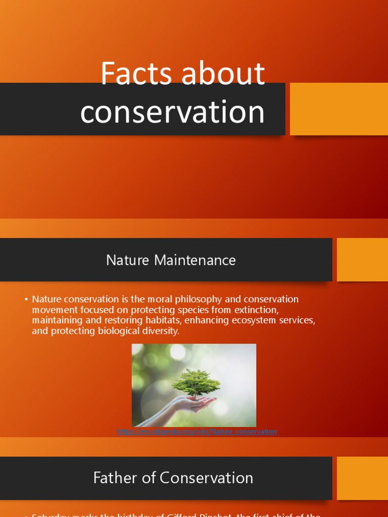 Facts About Conservation | PDF | Conservation Biology | Conservation ...