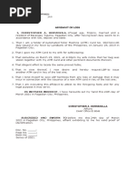 Affidavit of Lost Sim Card | PDF | Affidavit | Mobile Phones