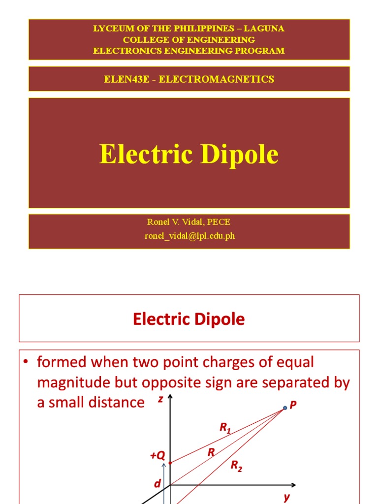 Electric Dipole | PDF | Dipole | Physics
