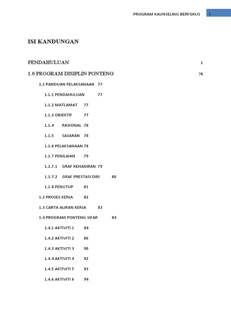Program Kaunseling Berfokus | PDF