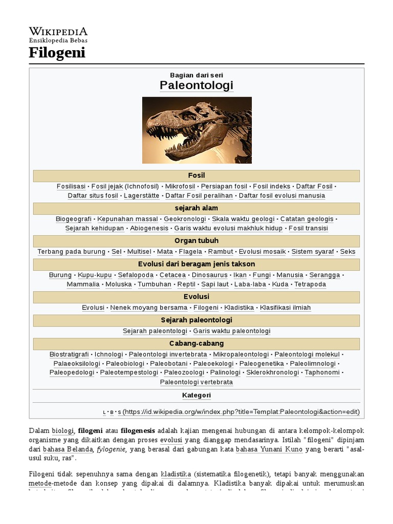 Filogeni | PDF | Sains & Matematika