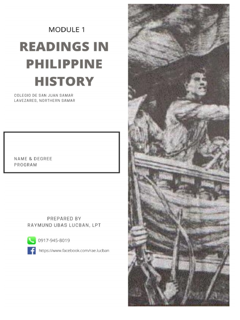 Module 1 Philippine History | PDF | Primary Sources | Historiography