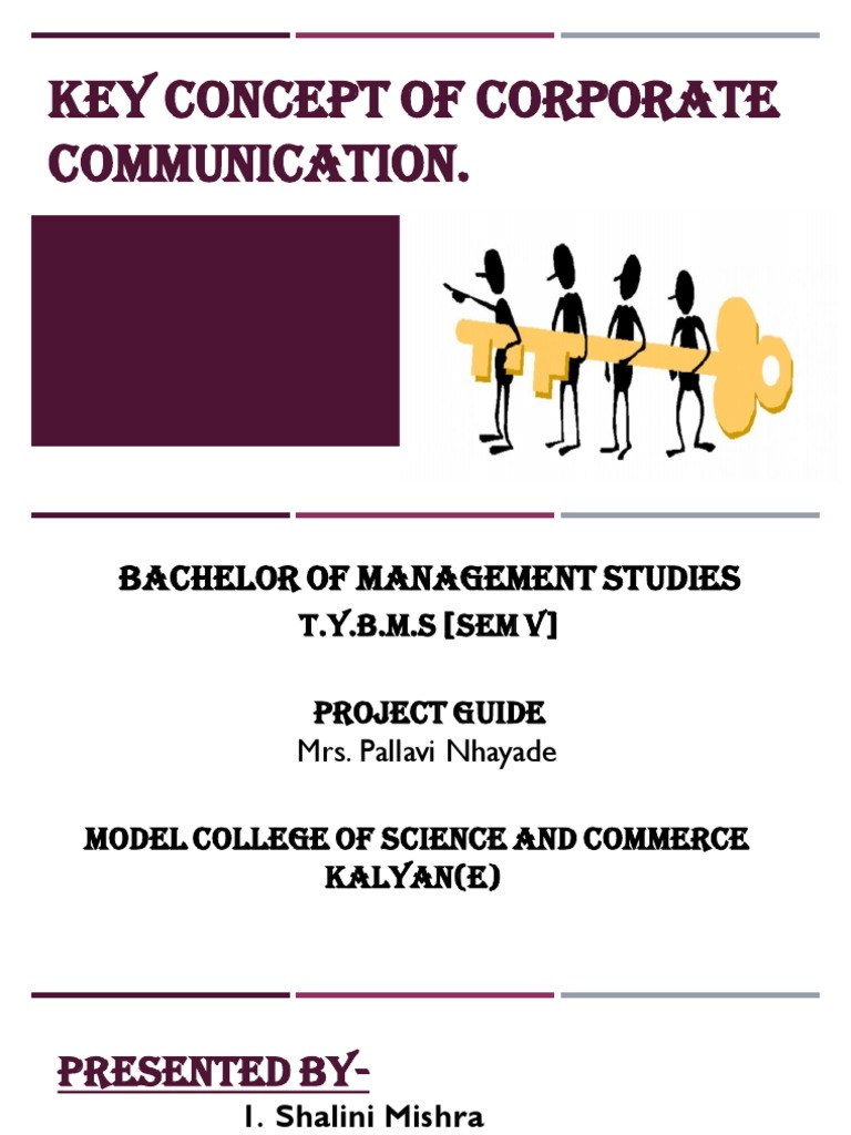 Key Concept of Corporate Communication | PDF | Communication | Brand
