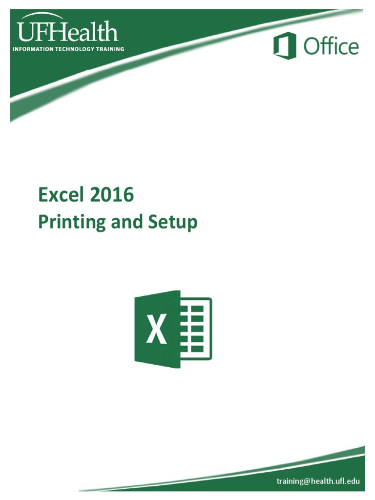 Excel2016 Printing | PDF | Microsoft Excel | Software