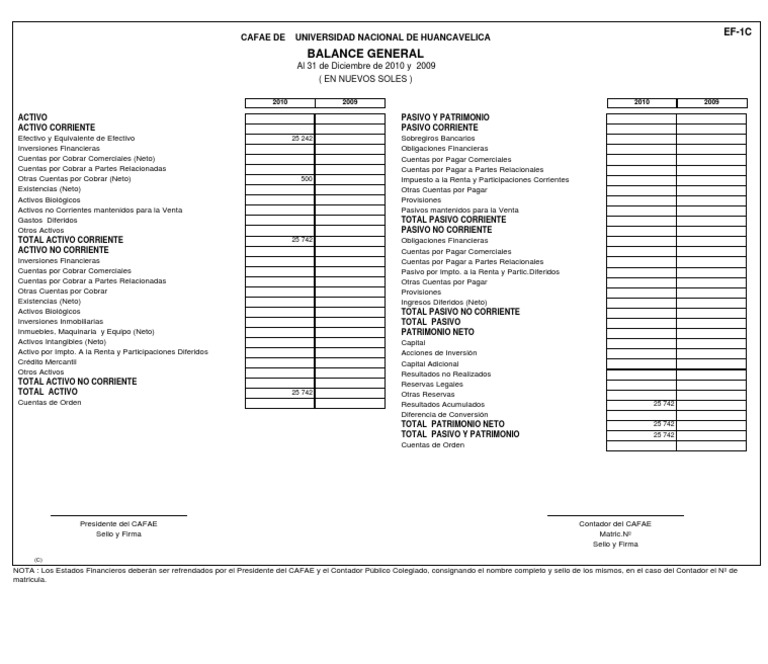 Balance General | Descargar gratis PDF | Hoja de balance | Contabilidad
